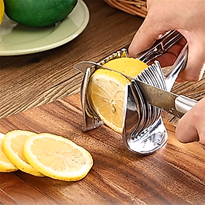 Kitchen Gadgets Handy Stainless Steel Onion Holder Potato Tomato Slicer Vegetable Fruit Cutter Safety Cooking Tools Accessories