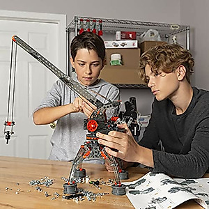 Meccano Erector Super Construction 25-in-1 Motorized Building Set, Steam Education Toy, 638 Parts, for Ages 10+