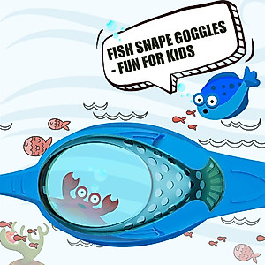 OutdoorMaster Kids Swim Goggles 2 Pack - Quick Adjustable Strap Swimming Goggles for Kids - B