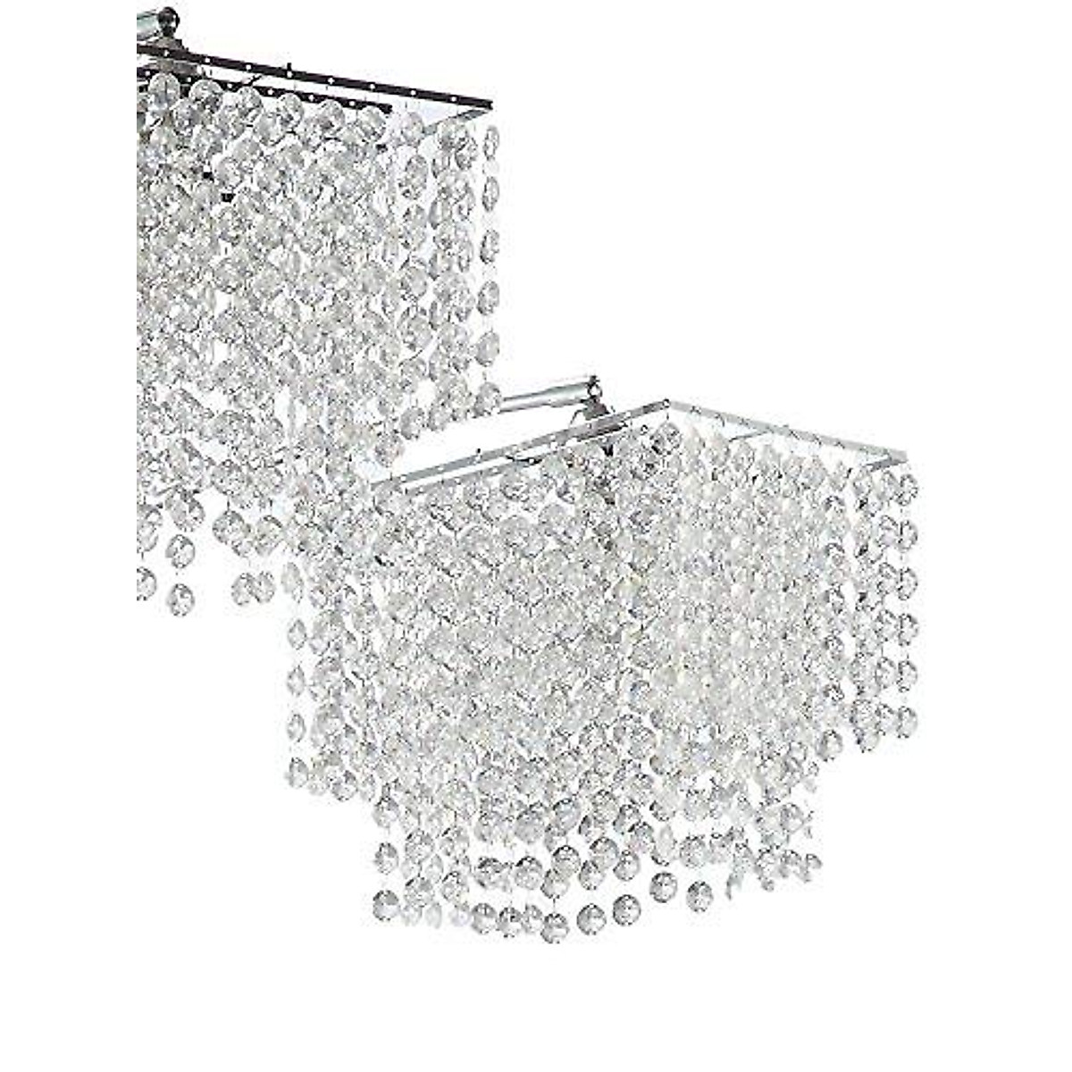 Coaster Home Furnishings Miriam Crystal Drop Shade Floor Lamp Chrome