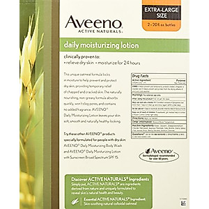 Aveeno Active Naturals Daily Moisturizing Lotion, New 2 Pack Of 20 Fl Ounce Pump, 1 Fl Ounce