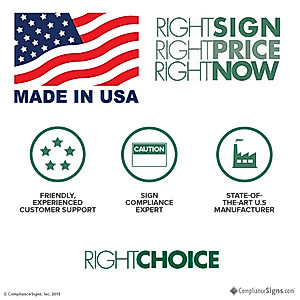 ComplianceSigns.com No Trash Safety Sign, 10x7 inch Plastic for Recycling/Trash/Conserve