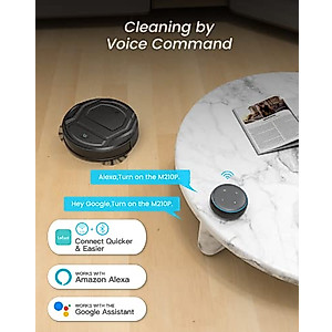 Lefant Robot Vacuum Cleaner with 2200Pa Powerful Suction,Tangle-Free,Wi-Fi/App/Alexa,Featured 6 Cleaning Modes,Self-Charging Slim Robotic Vacuum Cleaner, Ideal for Pet Hair, Hard Floor M210 Pro