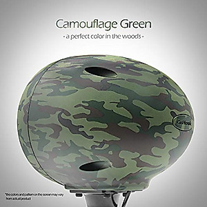 GoHawk TJ4-W Camo Green Waterproof Amplifier 4" Full Range Bluetooth Motorcycle Stereo Speakers 1 to 1.25 in. Handlebar Mount Audio Amp System Harley Touring Cruiser ATV 4-Wheeler, USB, AUX, FM Radio