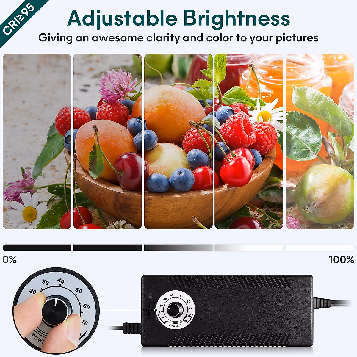 Daguerre 32"x32" Light Box for Product Photography, Professional Large Photo Studio with 3 Stepless Dimming Lights Panels, 210 LED Beads, and 6 Color Backdrops, Perfect Photo Booth Shooting Tent Kit