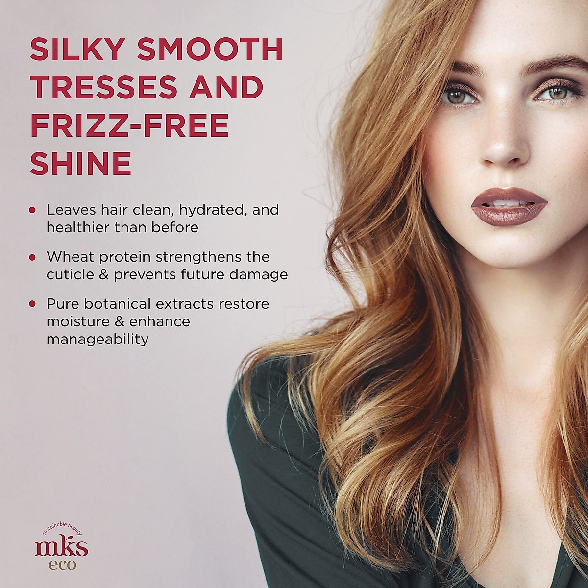 MKS eco Nourish Shampoo, Isle of You - 25 fl oz - Cleanses, Strengthens & Repairs - Ideal for Fine Hair, Safe for Color Treated Hair - Moroccan Argan Oil, Hemp Seed Oil - Vegan, Cruelty Free