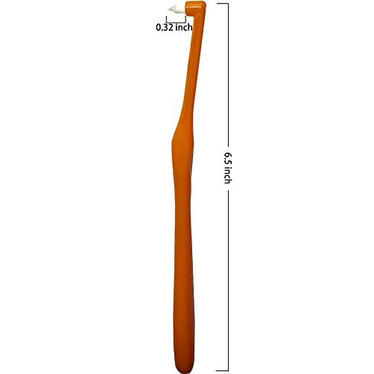 Boyizupha 7 Pcs End Tuft Tapered Trim Toothbrush,Single Compact Interspace Brush,Medium(Color Random)