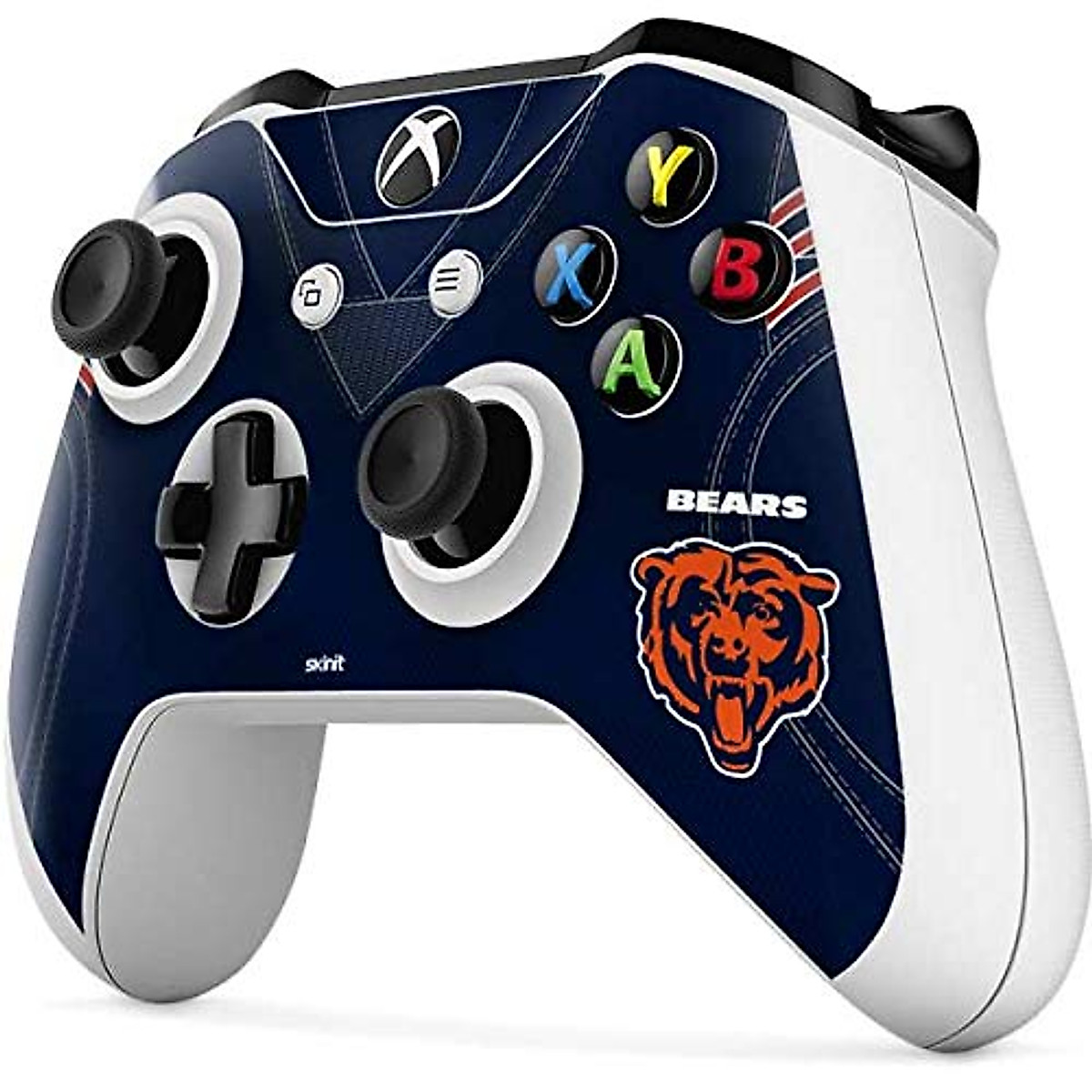 Skinit Decal Gaming Skin Compatible with Xbox One S Controller - Officially Licensed NFL Chicago Bears Team Jersey Design