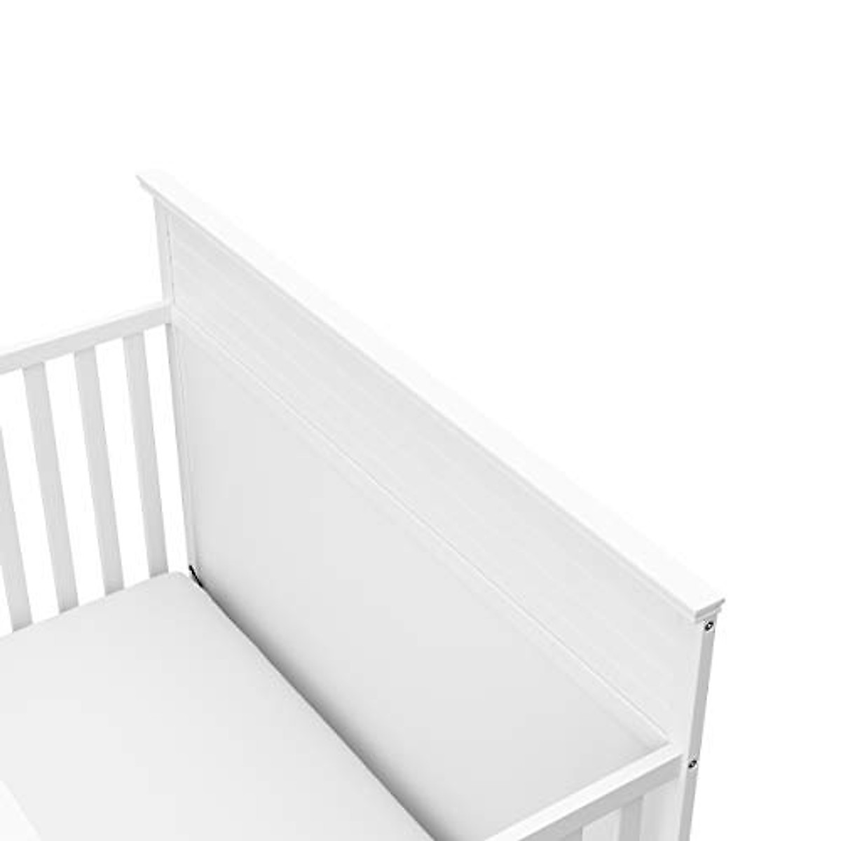 STORKCRAFT Homestead 5-in-1 Convertible Crib with Drawer (White) – GREENGUARD Gold Certified, Crib with Drawer Combo, Includes Nursery Storage Drawer, Converts to Toddler Bed and Full-Size Bed