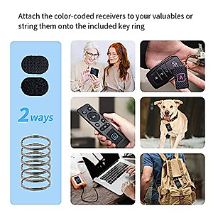 Key Finder with 6 Receivers & 1 Remote, Chlovoe Wireless Remote Control RF Item Locator Tracker for pet Wallet Phone Luggage