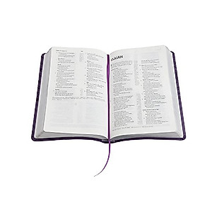 CSB Large Print Personal Size Reference Bible, Purple LeatherTouch, Red Letter, Presentation Page, Cross-References, Full-Color Maps, Easy-to-Read Bible Serif Type