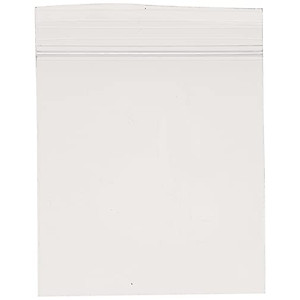 Beadaholique 100 Self Sealing, Zipline Brand Bags, Clear 2 mil. Thick Plastic - 2'' X 2'' (50mm x 50mm)
