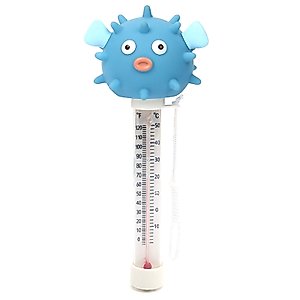 XY-WQ Floating Pool Thermometer, Large Size Easy Read for Water Temperature with String for Outdoor and Indoor Swimming Pools and Spas (Puffer)