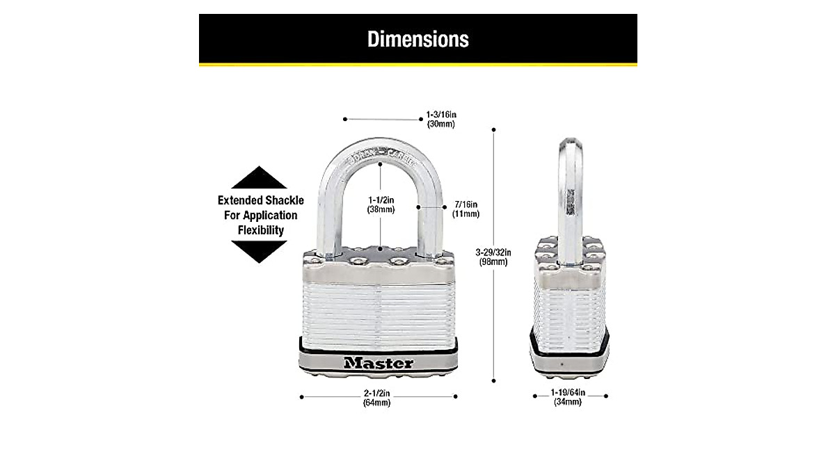 Master Lock M15XDLF Heavy Duty Padlock - Secure Your Storage