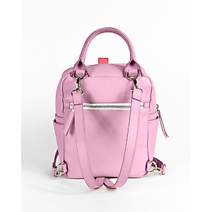 Boba Premium Faux-Leather Backpack, Crossbody, or Purse (Milk Tea)