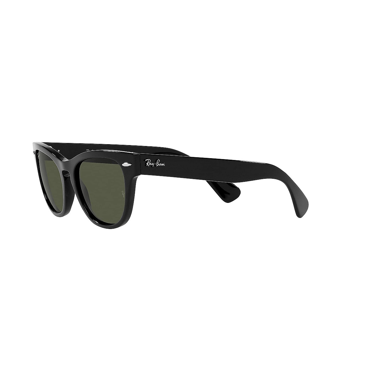 Ray-Ban RB2201 Laramie Square Sunglasses, Black/Green, 54 mm