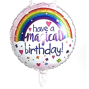 Happy Birthday Foil Mylar Helium Balloons 6 Pcs/Set 18" for Birthday Party, Aluminum Balloon Party Decorations