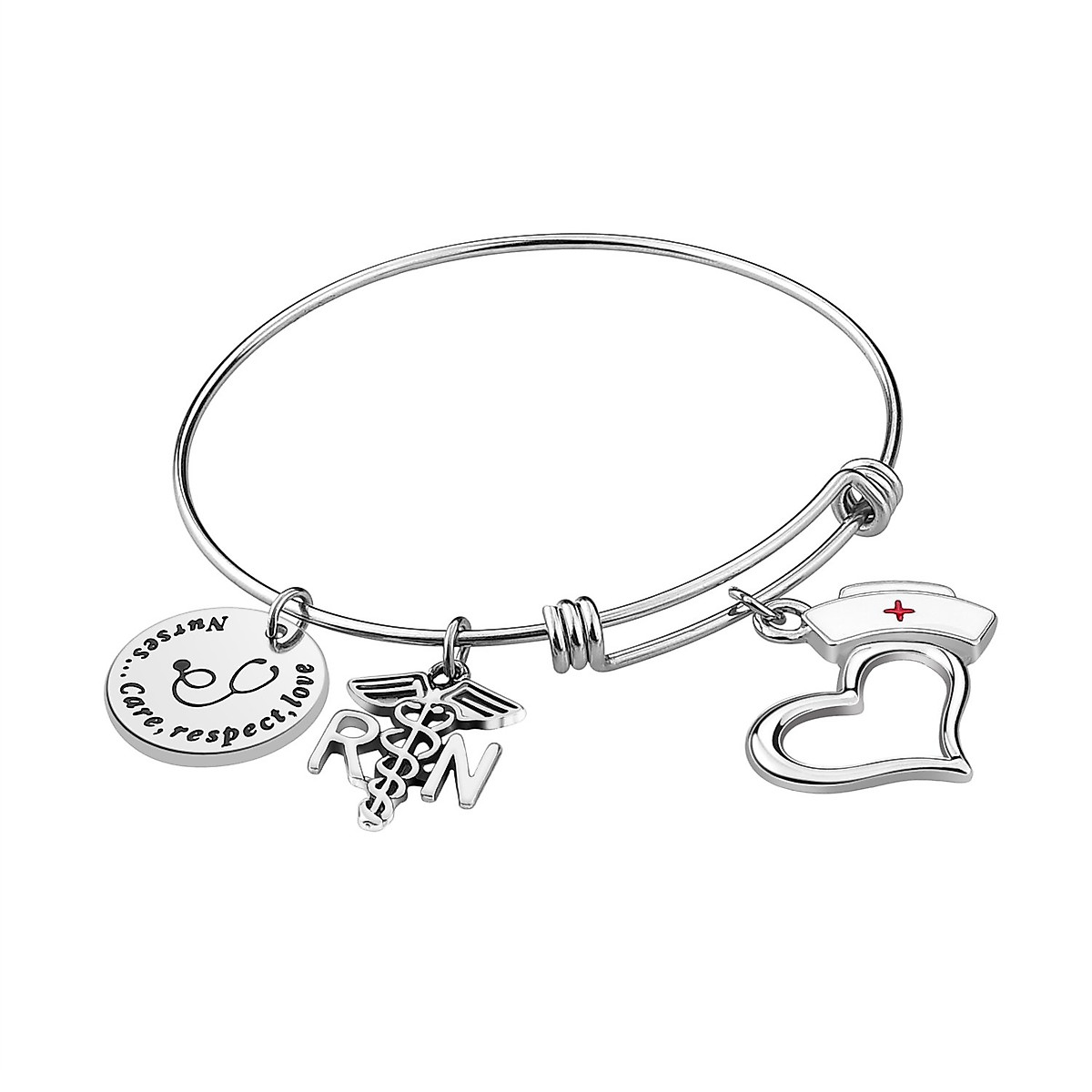 Nurse Gifts for Women - RN Nurse Bracelet, Nursing Graduation Gifts, Nurse Practitioner Gifts, Christmas Gifts for Nurse