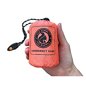 133 SUPPLY 2PK Emergency Sleeping Bags for Survival Sleeping Bag Emergency Sleeping Bag Emergency Bivy Sack Thermal Blankets Survival Gear Emergency Supplies Camping Hiking Gear Outdoor Life Disaster