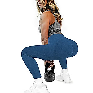 GILLYA Scrunch Butt Leggings for Women,Seamless High Waisted Yoga Pants 4 Way Stretch, Squat Proof Gym Workout Leggings for Women Tummy Control
