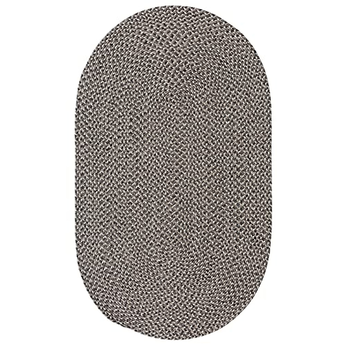 DECOMALL Azure Braided Oval Indoor Outdoor Area Rugs, 4’x6’ Oval Grey