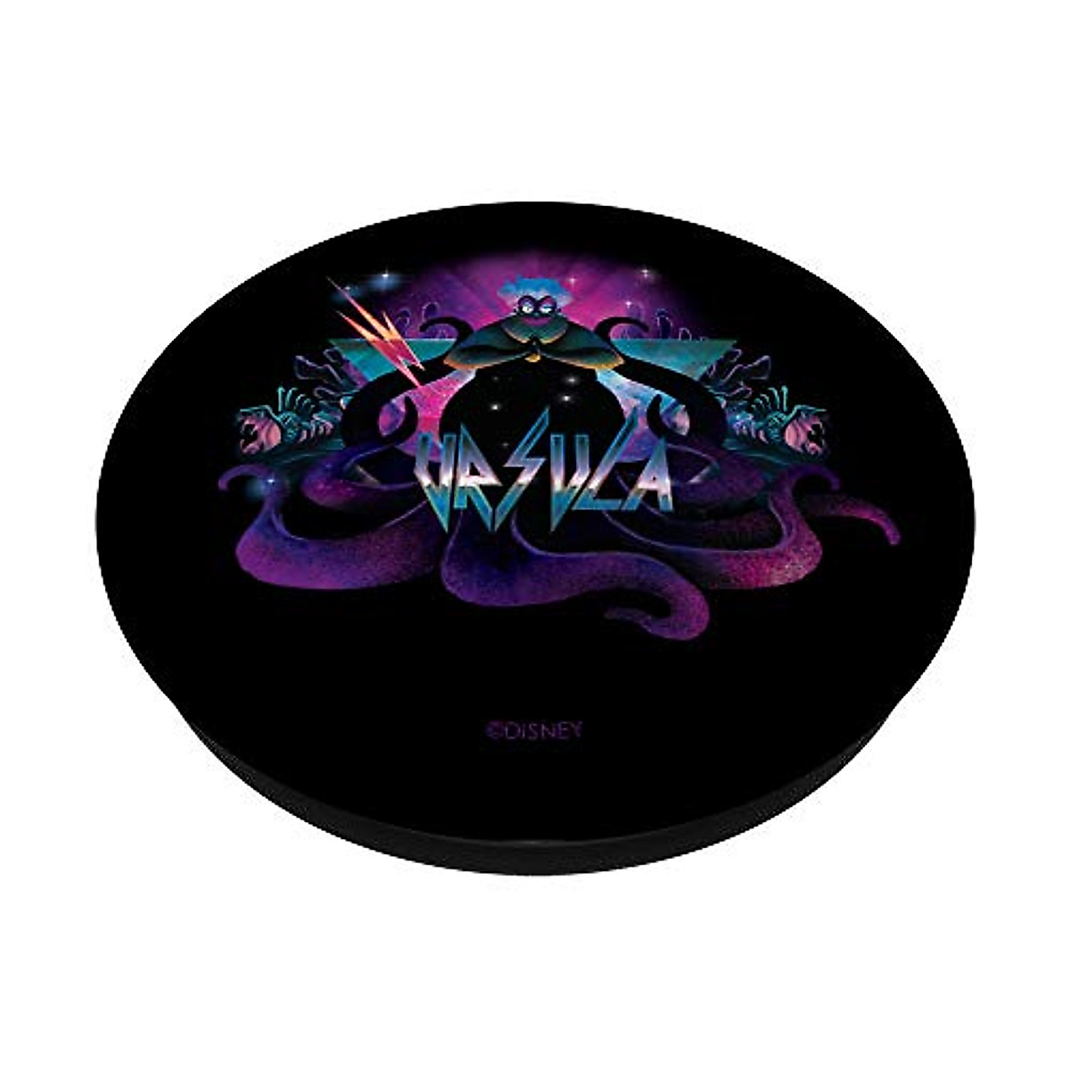 Disney Villains Ursula 90s Rock Band Neon PopSockets PopGrip: Swappable Grip for Phones & Tablets