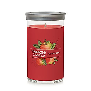 Yankee Candle Macintosh Signature Medium Pillar Candle, 14.25oz