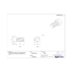 Steel Hex Bolt, Grade 9, Zinc Yellow-Chromate Plated Finish, Hex Head, External Hex Drive, 3/4" Length, Fully Threaded, 5/16"-18 Threads, Made in US (Pack of 25)