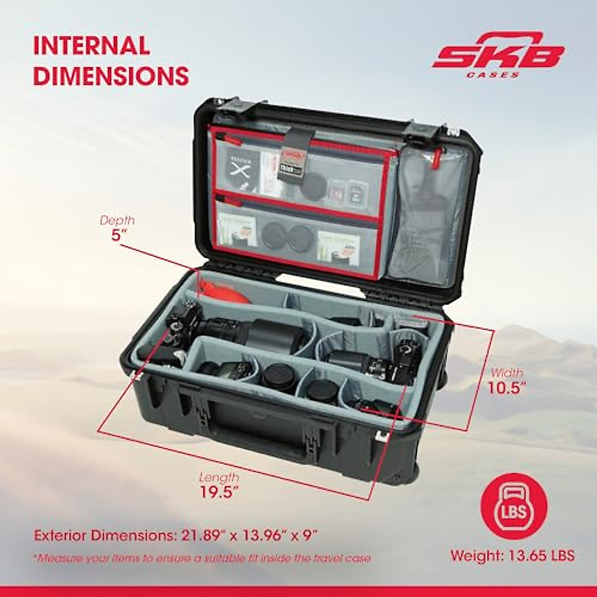 SKB Airline Approved Case with Photo Dividers