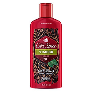 Old Spice Timber with Mint 2 in 1 Shampoo and Conditioner 12 Fl Oz