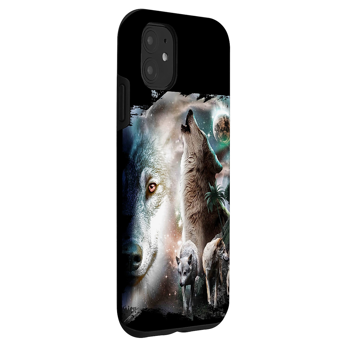 iPhone 11 Space Wolves Wolf Howling At Moon Case