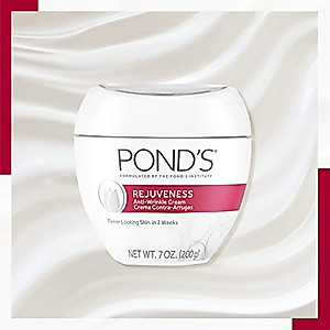 Pond's Anti-Wrinkle Cream and Eye Cream Anti-Aging Face Moisturizer Rejuveness With Vitamin B3 and Retinol Complex, 7 Ounce (Pack of 2)