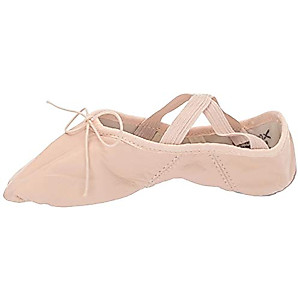 Capezio Girls Leather Juliet Ballet Shoe-Child, Light Pink, 12.5 Little Kid