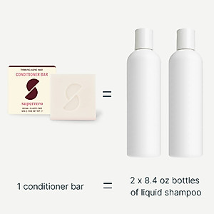 SUPERZERO Nourishing Conditioner Bar for Thinning Hair, Luxury Hair Care, Healing Moisture Creating Soft and Strong Hair, Sulfate Free, Plastic Free, Vegan, and Stylist Recommended
