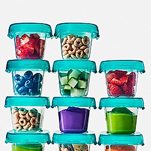 OXO Tot Baby Blocks Freezer Storage Containers 2 Oz - Teal