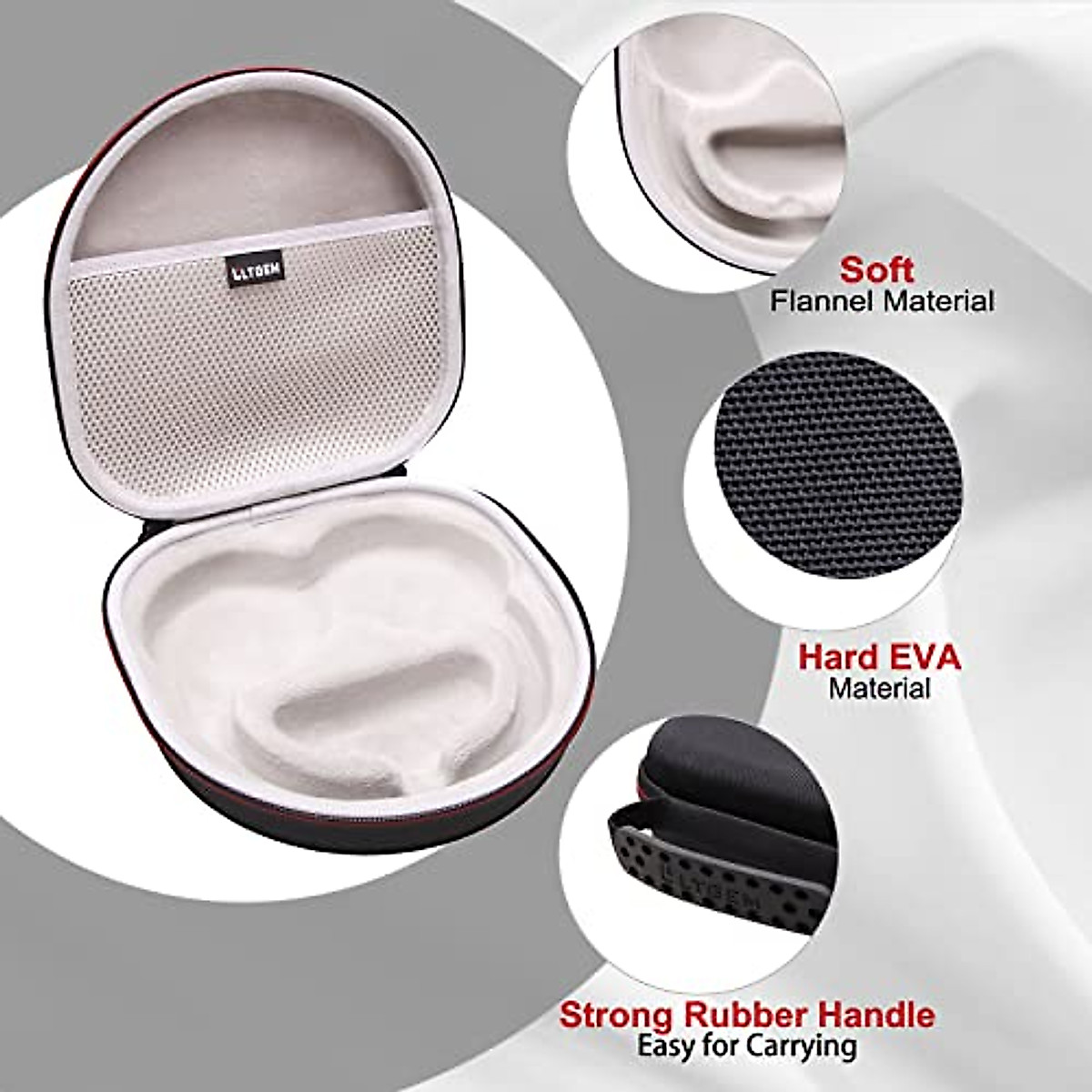 LTGEM Hard Case for Anker Soundcore Space Q45 / Q35 Adaptive Noise Cancelling Headphones - Protective Carrying Storage Bag