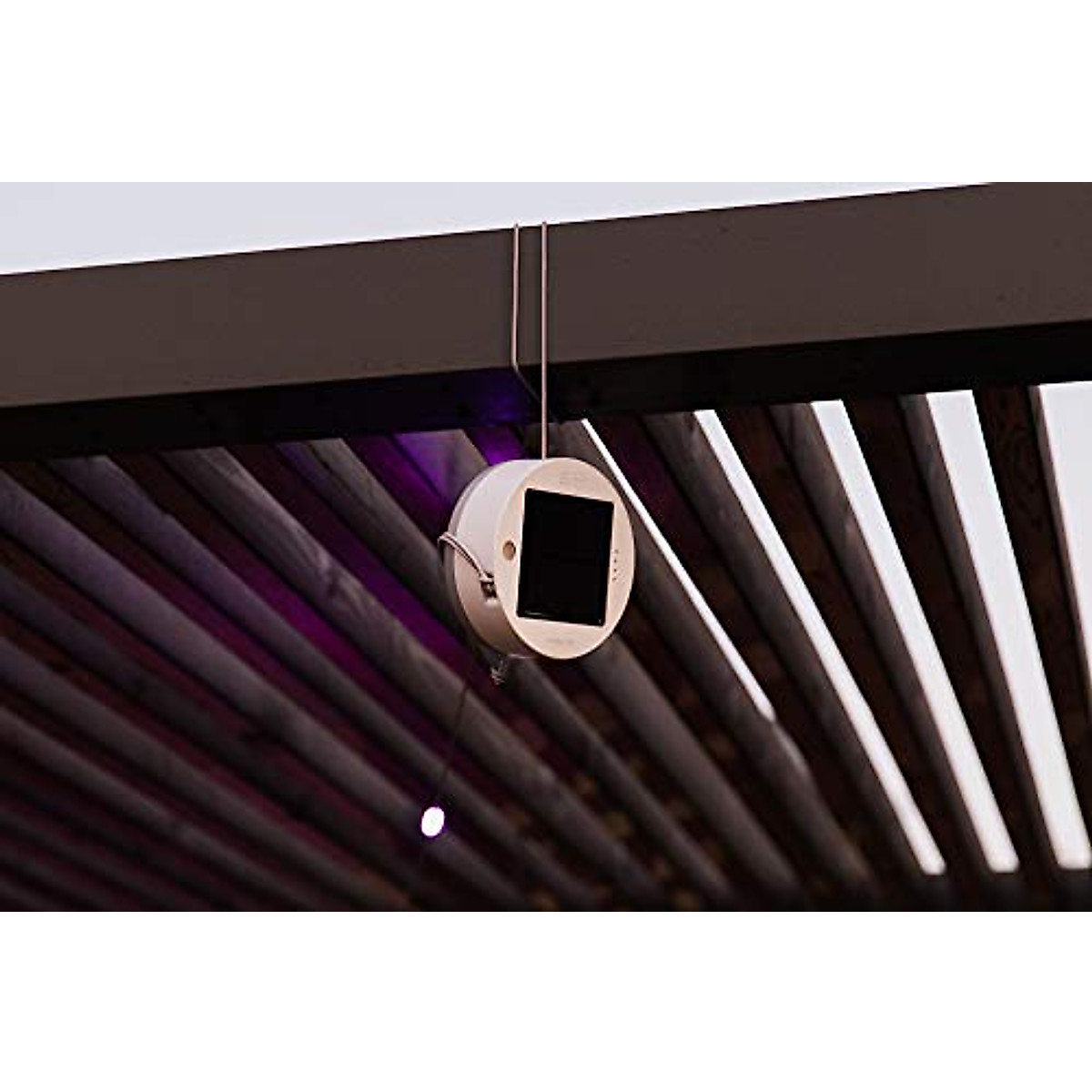 MPOWERD Luci Color Solar String Lights + Phone Charger: Color 18' Rechargeable via Solar or USB-A, 100 Lumens LEDs and 7 Colors, Lasts Up to 15 Hours, Waterproof, Camping, Pool/Patio, and Travel