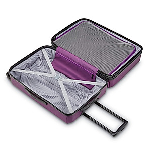 American Tourister Stratum XLT Expandable Hardside Luggage with Spinner Wheels, Power Plum, Carry-On 21-Inch