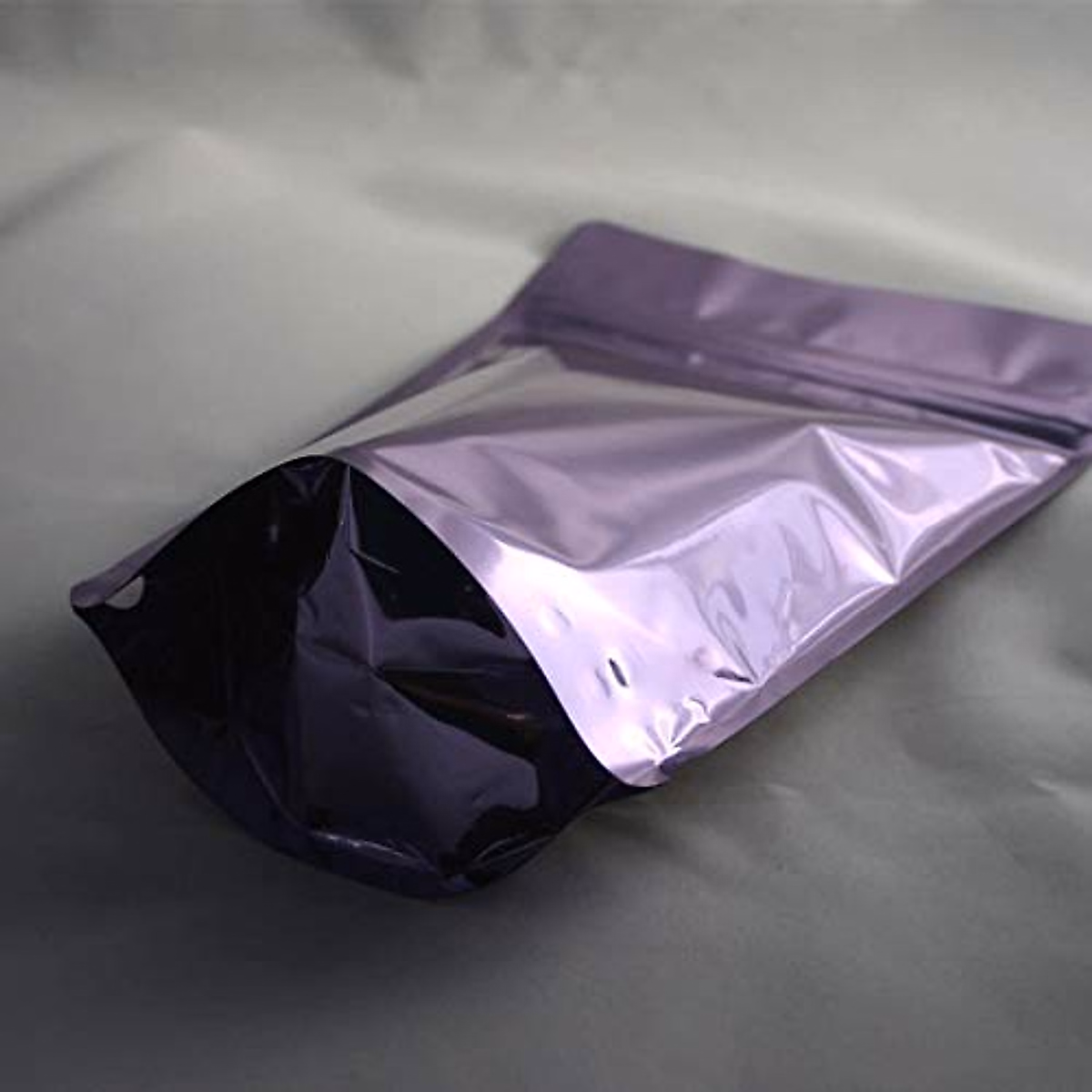 USPak Stand up Pouch Heavy Duty Bag with Zip Lock Closure Top Notch Food Storage Packaging Bag (Medium-6"x9" -100 PCS, Lavender)