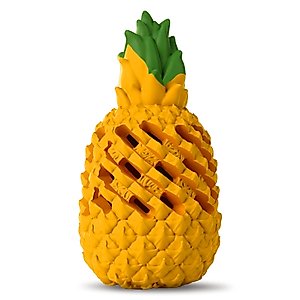 LPHSNR Upgrade Dog Toys for Aggressive Chewers Large Dogs, Tough Dog Chew Toys for Medium Large Dogs Breed Indestructible, Dental Clean Dispensing Toys Pineapple Shape Design