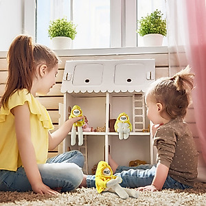 Zhanmai 2 Pieces Banana Doll Plush Stuffed Man Toy with Magnet Pose Funny Man Doll Decompression Toy Plush Pillow Toy Stuffed Doll Toy Present for Teens, Yellow, 7.1 Inch/ 18 cm