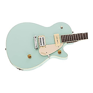 Gretsch G2215-P90 Streamliner Junior Jet Club 6-String Electric Guitar with Laurel Fingerboard and Three-Way Pickup Switching (Right-Handed, Mint Metallic)