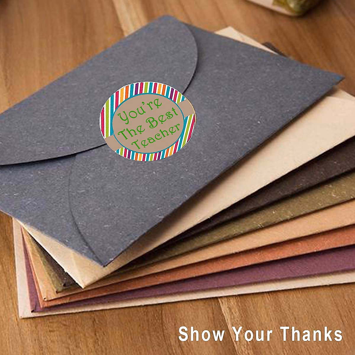 You are The Best Teacher Sticker,2 Inch Teacher Appreciation Thank You Sticker Labels for Envelope Seals & Gift Bags(500PCS/ROLL)