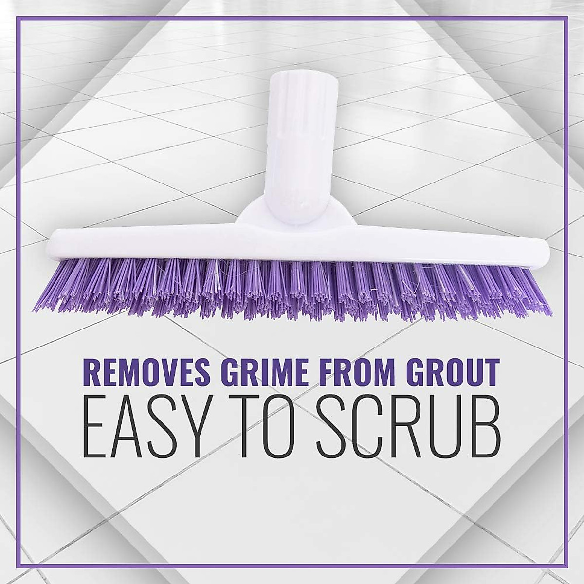 Fuller Brush Tile Grout E-Z Scrubber Complete - Lightweight Multipurpose Power Surface Scrubber & Cleaner Brush - Perfect for Cleaning Hard to Reach Areas