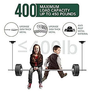 UWear Furniture Anchors Anti Tip Furniture Straps for Baby Proofing, 400lbs Tension Earthquake Resistant Furniture Wall Anchor Prevent Baby Pet from Falling Furniture Black (6 Pack)