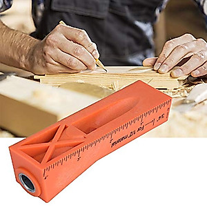 NDNCZDHC Woodworking Oblique Hole Locator Positioning Drill Guide Set Pocket Hole Jig Kit