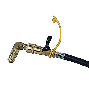 METER STAR 8 FEET QCC1 Propane Regulator Low Pressure with Hose Plus 1/4" Quick Connect Propane Elbow Adapter Converter for 17" and 22" Blackstone Tabletop Camper Grill