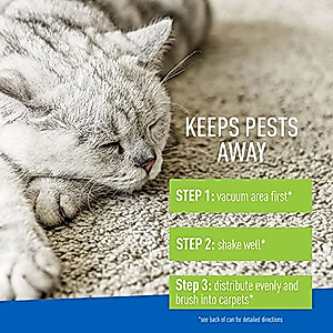 Adams Carpet Powder With Linalool and Nylar, Kills Fleas and Ticks On Contact, Kills All Stages of the Flea Life Cycle, 30 Day Protection, Freshens and Deodorizes, Treats Up to 400 Sq Ft, 1LB