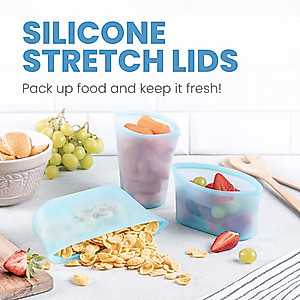 Swedish Home Reusable Storage Bags - Clean Lock Silicone Food Storage For Kitchen - Leak Proof Food Container – Cook And Freeze Friendly (Pack of 3)