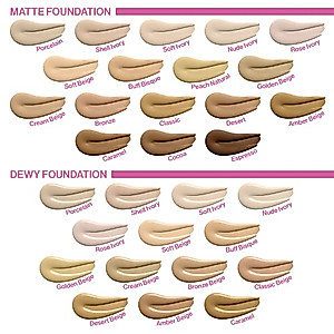Wet n Wild Photo Focus Matte Liquid Foundation Amber Beige, Vegan & Cruelty-Free (Pack of 2)